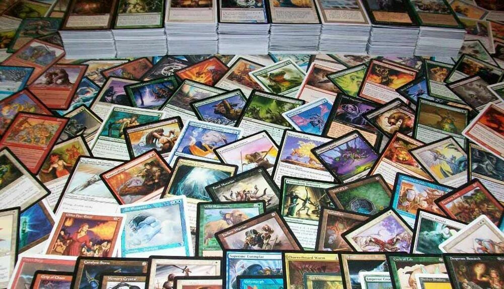 4.1 lbs Bulk MTG Magic the Gathering Cards 200/1000 PICK YOUR COLOR ...