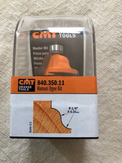 CMT 840.350.11 Roman OGEE Bit Carbide Tipped Z2 1/4 Inch Shank Orange ...