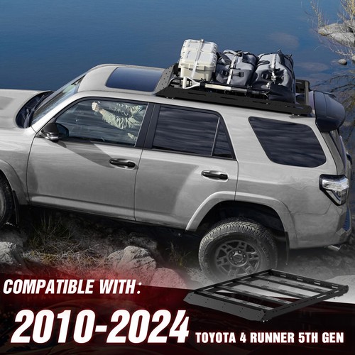 3/4-Length Roof Rack Cargo Basket for 10-2024 Toyota 4Runner 5th Gen ...