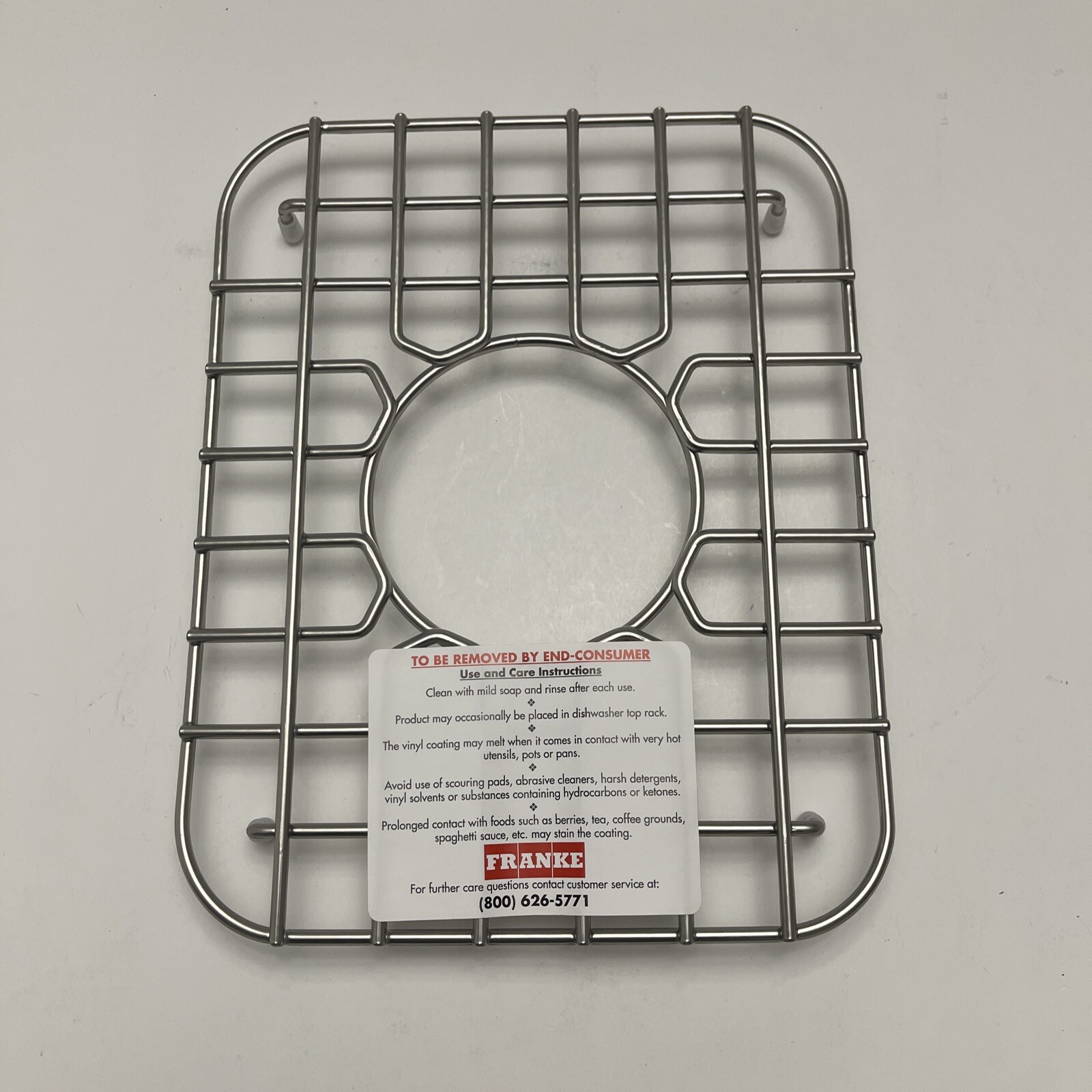 Franke CK13-36C Stainless Single Bowl Stainless Steel Sink Rack for ...