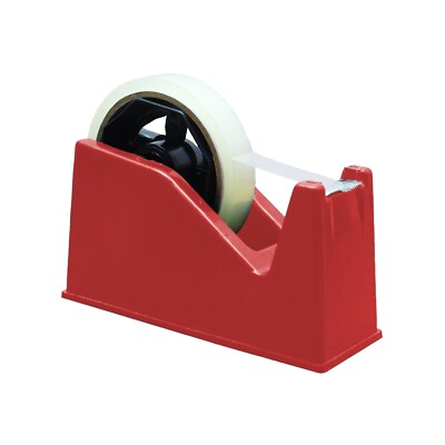 Heavy Duty Tape Dispenser Desktop Office Sellotape Sticky RED Tape ...