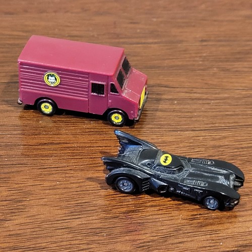 Vintage Ertl Micro Batmobile and Joker Van BATMAN | eBay