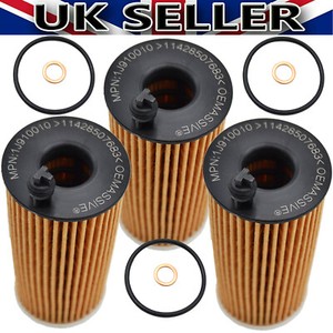3x Oil Filter 11428507683 For BMW F20 F21 F22 F34 E90 E91 E92 E93 F30 ...