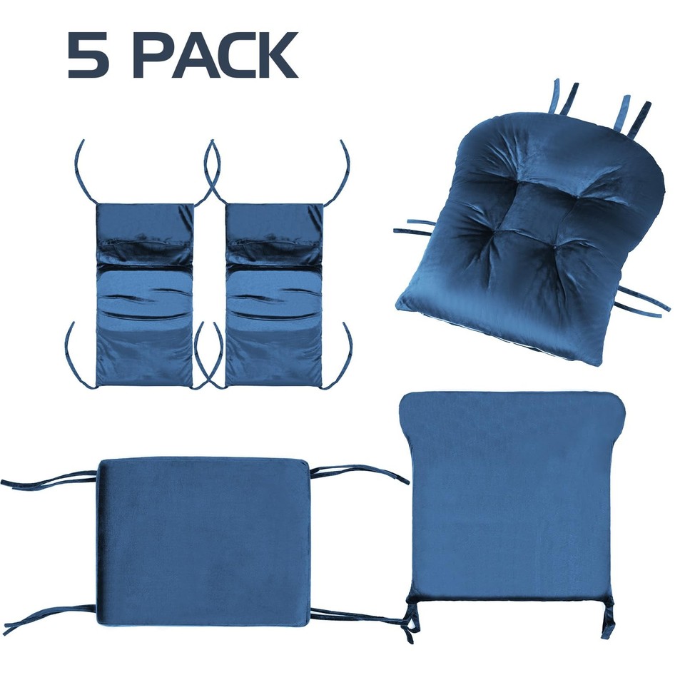5Pcs Glider Rocker Replacement Cushions - Velvet Glider Cushions ...