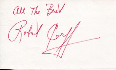 Robert Bob Corff Autograph Actor In Fright Night Beverly Hillbillies ...