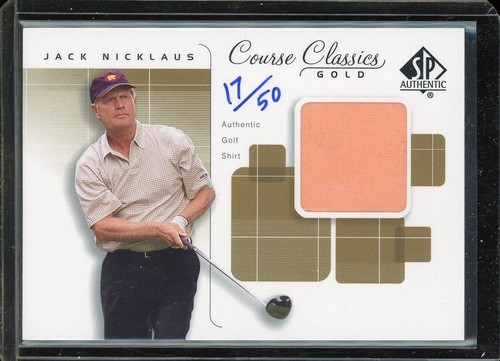 2002 Upper Deck SP Authentic Jack Nicklaus /50 Course Classics Gold Shirt Master | eBay