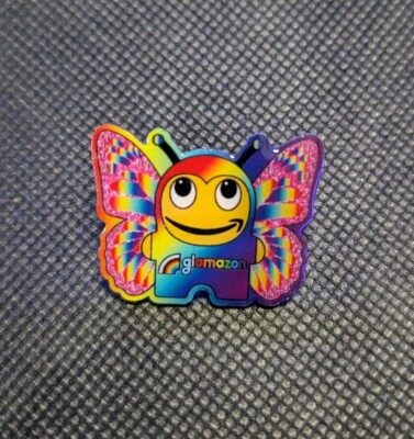 Amazon PECCY Pin Glamazon Affinity Group Rainbow Butterfly Pride | eBay
