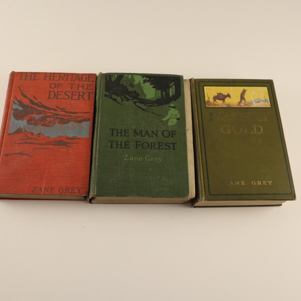 3 Vintage Zane Grey Books – Western Lot Bundle – Harpers & Grosset | eBay