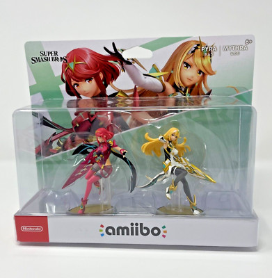 Nintendo amiibo Double Set Pyra Mythra Super Smash Bros. Homura Hikari ...
