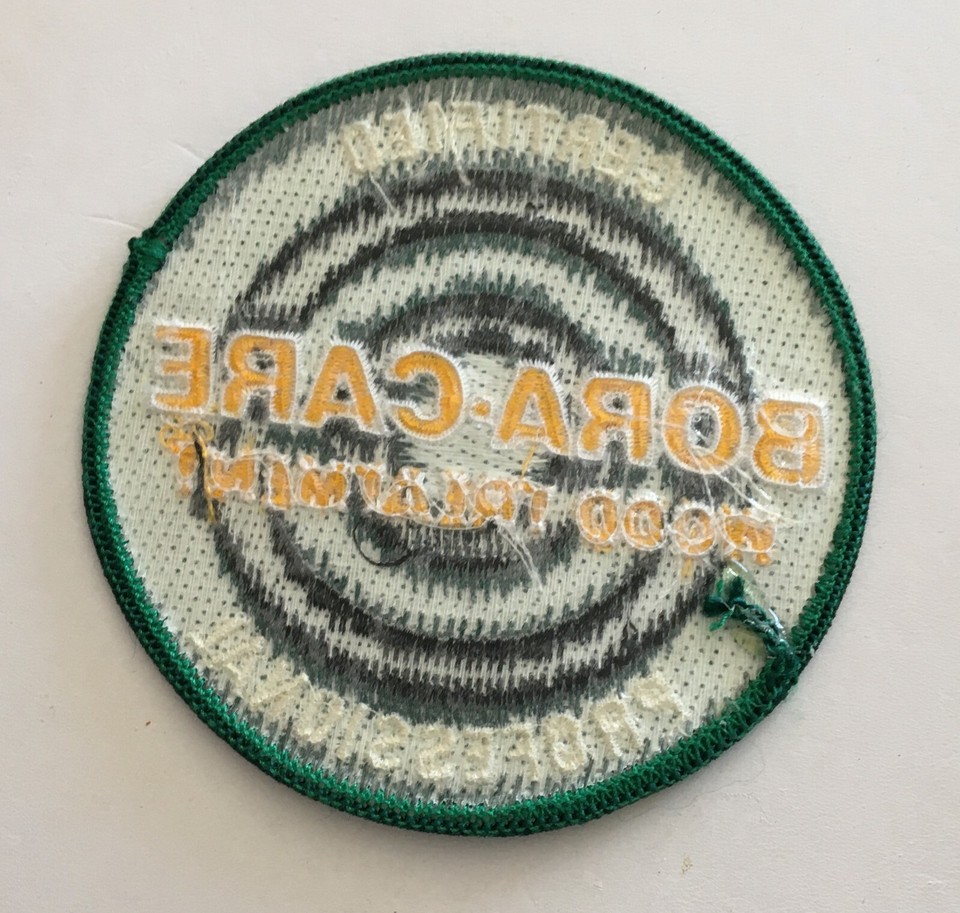 Bora-Care Wood Treatment Certified Professional Embroidered Badge Patch ...