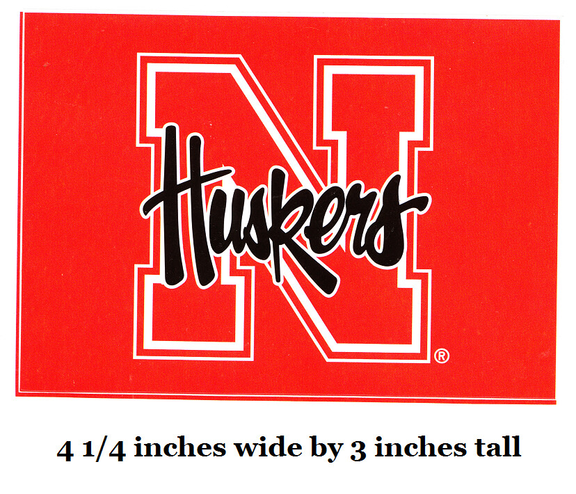 23 STYLES- Nebraska CornHuskers Wall Decal University of Huskers ...