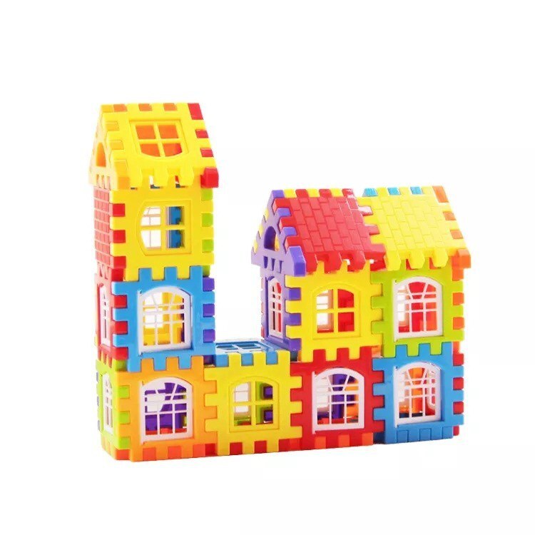 24pcs House Spelling Puzzle Plastic Colorful Educational Building ...