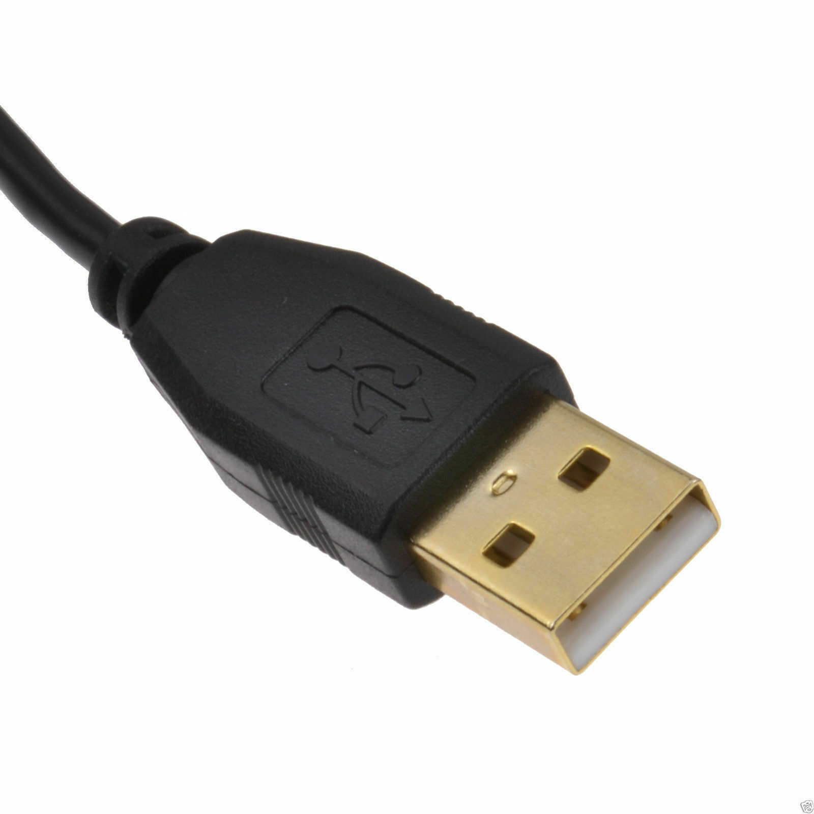 GOLD USB 2.0 24AWG Copper EXTENSION Cable A Plug to Socket Lead 50cm/1m ...