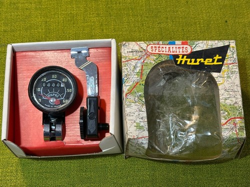 NOS Vintage HURET Speedometer Odometer MILES Universal Wheel Size Tire ...