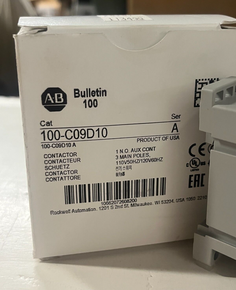 NEW ALLEN BRADLEY 100-C09*10 /A CONTACTOR 110/120V COIL 100-C09D10 | eBay