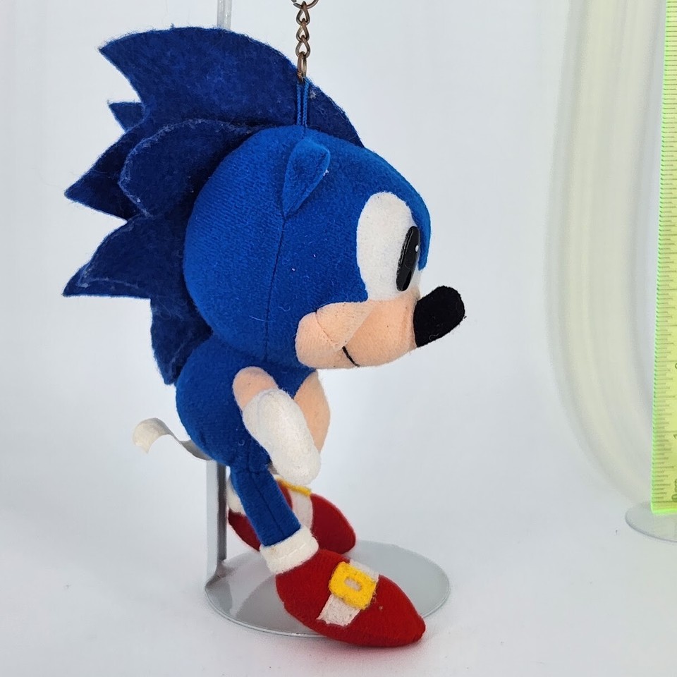Sonic The Hedgehog Plush K.O TAIWAN VINTAGE 1990'S Keychain 6" CUTE ...