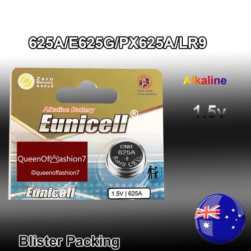 6x Eunicell 625A LR9 1.5V Alkaline Battery E625G PX625A Button/Cell (5 ...