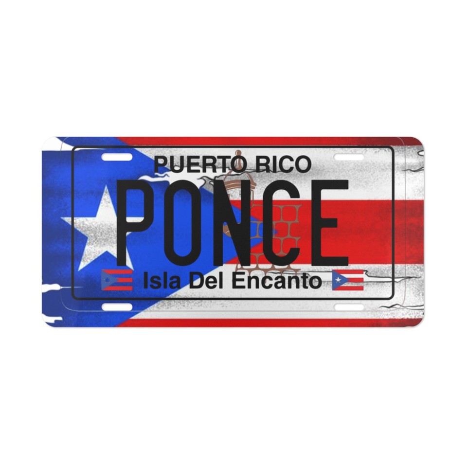 Personalized Vanity Plate, Custom Car Decor, Puerto Rico License Plate ...