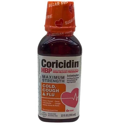Coricidin HBP Cold Cough & Flu 12 fl oz 1 Pack EXP 08/2026 Brand New | eBay