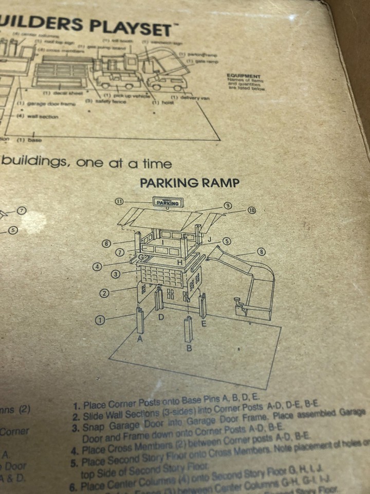 Vintage Tonka Builder Deluxe Shell Gas/ Wash Station Playset 5051 1979 ...