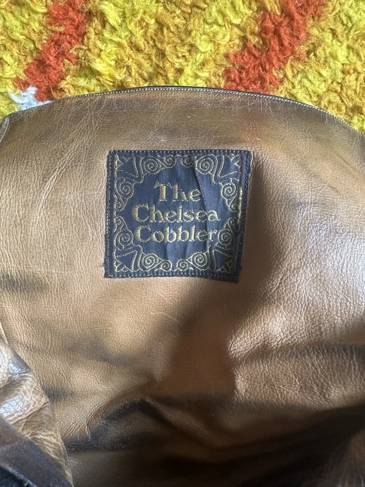 The Chelsea Cobbler 60s 70s Black Leather Cuban Heel Boots Rare Dandy ...