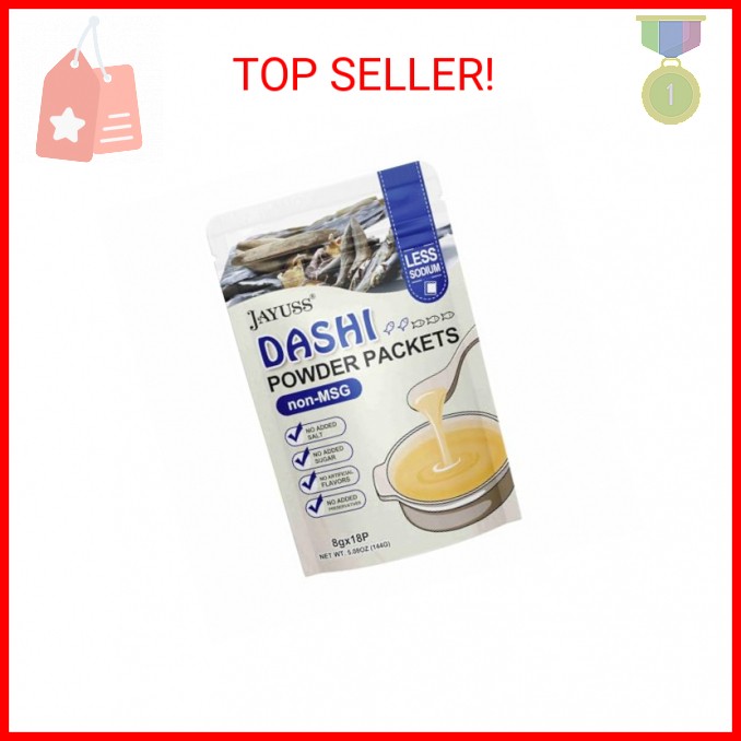 JAYUSS Japanese Dashi Packet, Traditional Dashi Soup Stock 8g×18pacs ...