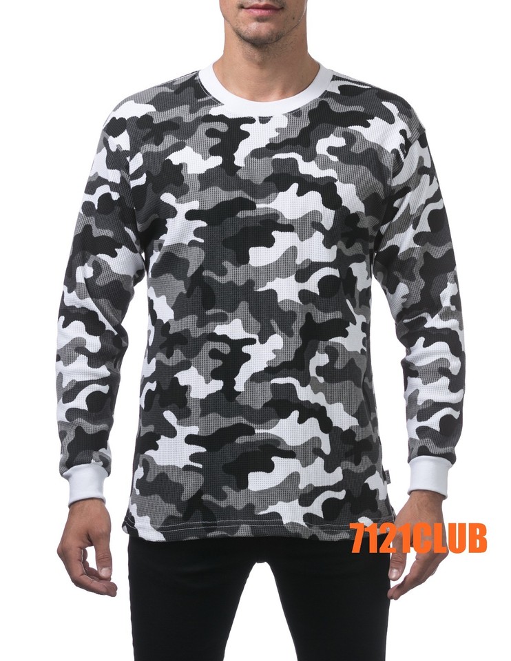 PRO CLUB THERMAL T SHIRTS PROCLUB MEN HEAVYWEIGHT LONG SLEEVE SHIRT BIG ...
