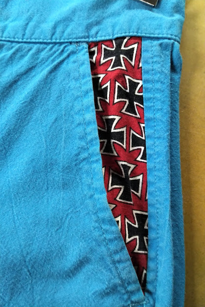 Rare 80's LIFE's A BEACH vintage Maltese Cross Pants - size Rare 80's LIFE's A BEACH vintage Maltese Cross Pants - size