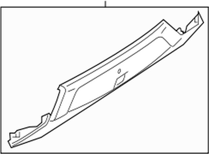 5817A265RA Mitsubishi Garnish, tailgate 5817A265RA, New Genuine OEM ...