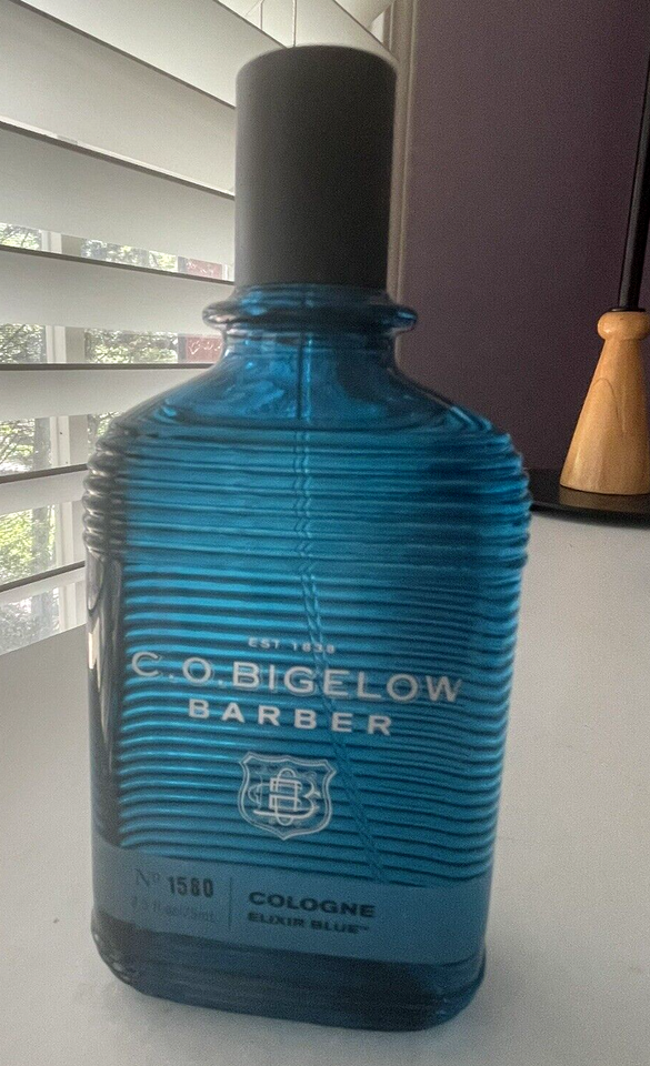 CO Bigelow Barber No 1580 Elixir Blue Cologne 2.5 oz ORIG FORMULATION ...
