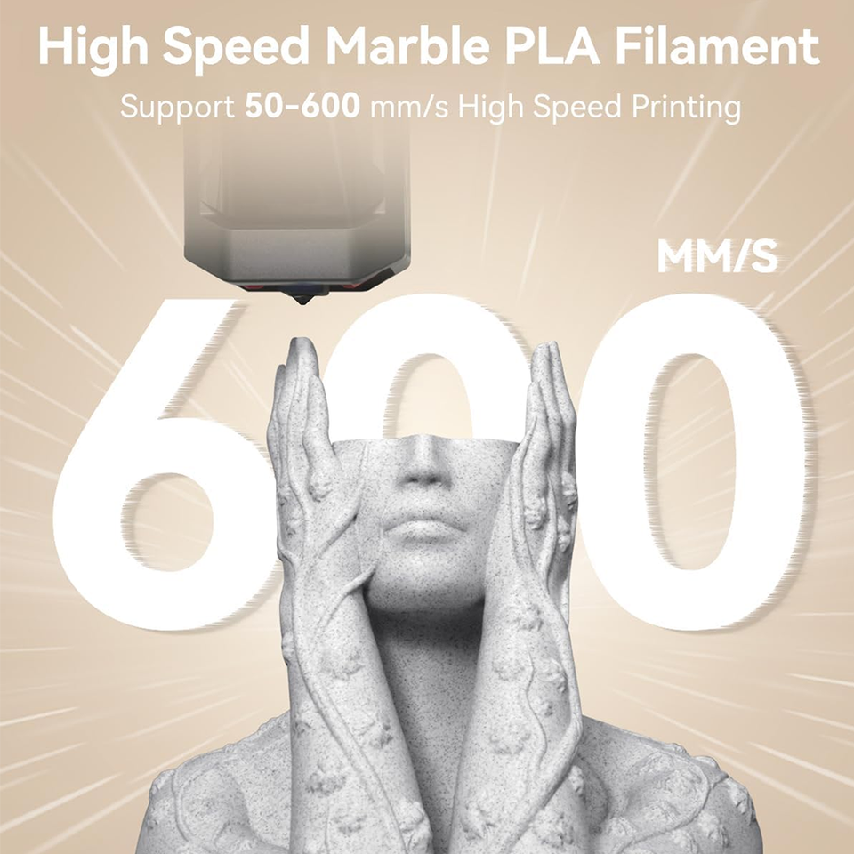 JAYO High Speed Marble PLA 3D Printer Filament 1.75MM 1.1KG High Speed ...
