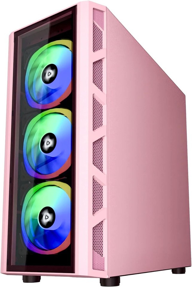Gaming Computer New Desktop PC Tower 1TB SSD Storage 32GB RGB Pink ...