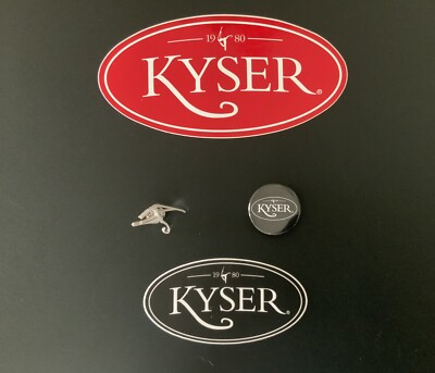 KYSER CAPO STICKERS (2) a logo pin and a mini capo pin (RARE) 4 item ...