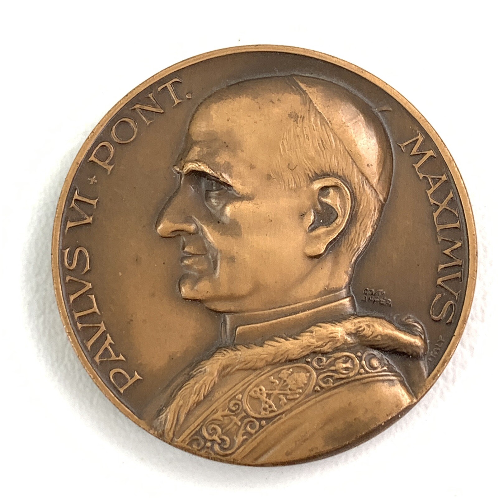 Pavlvs VI Pont. Maximvs Bronze Medal Coin Rome 3D High Relief 2” | eBay