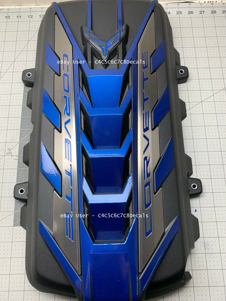 FITS Chevy Corvette StingRay C8 Engine Cover Decal 20 21 22 23 24 LOTS ...