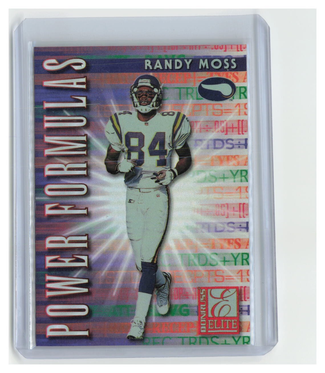 Randy Moss 1999 Donruss Elite Power Formulas Parallel SP /3500 #1 ...