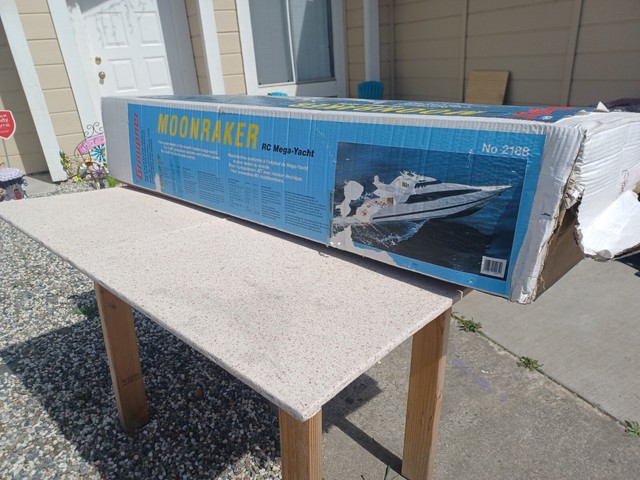 VINTAGE GRAUPNER MOONRAKER RC MEGA YACHT PART# 2188 "NEW" UNBUILT KIT ...