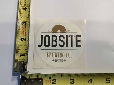 Jobsite Brewing Company Stratford Ontario Canada!Sticker/Decal NEW! | eBay