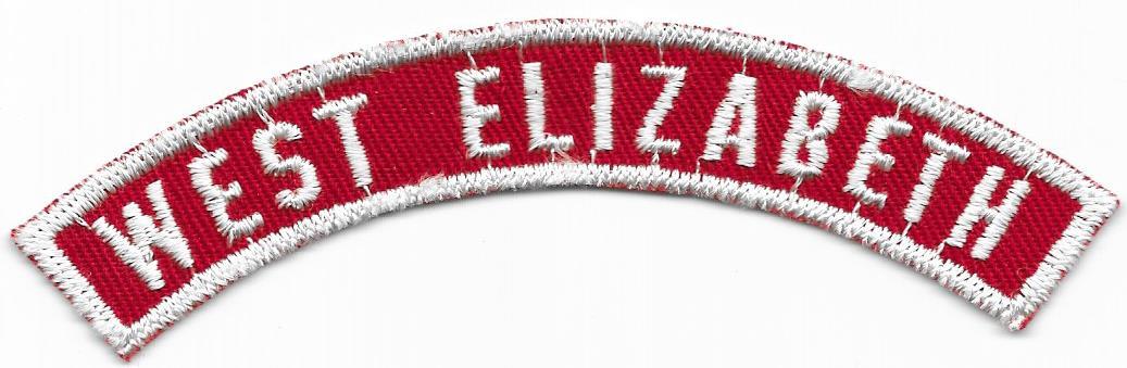 West Elizabeth Red and White RWS Community Strip Vintage Boy Scouts BSA ...