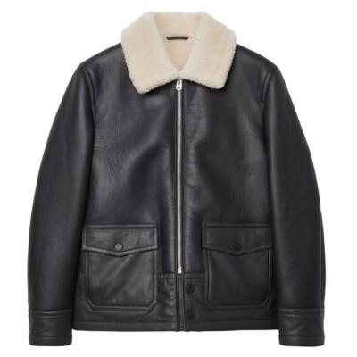 GANT Shearling Real Leather MEDIUM | eBay