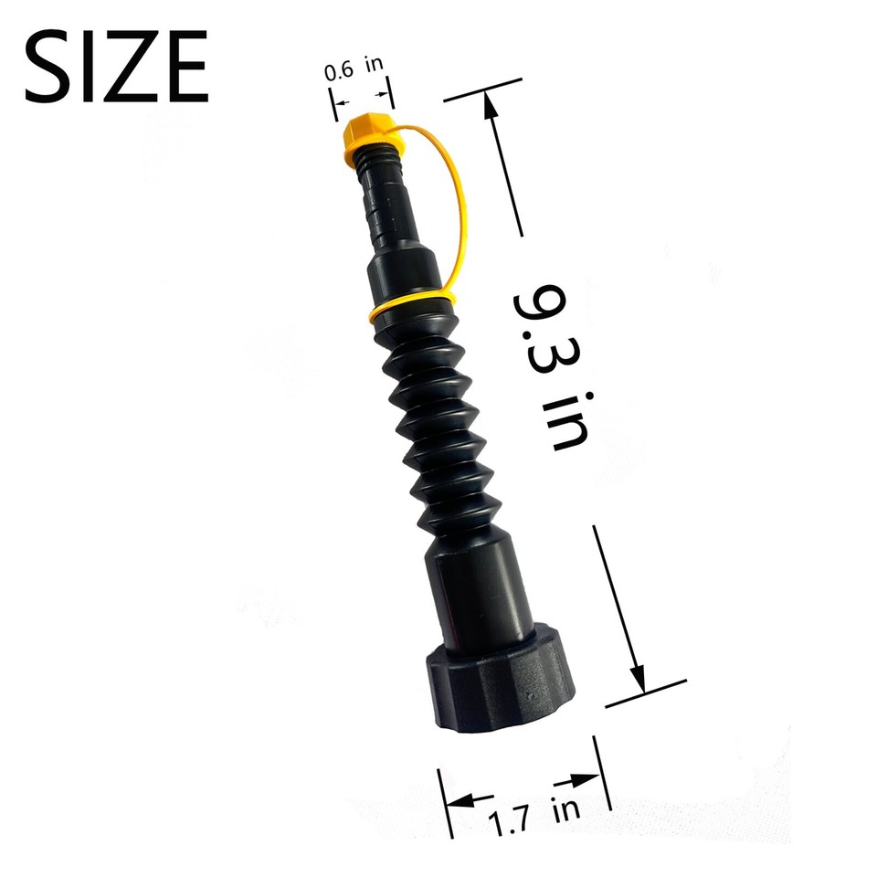 Universal Gas Can Spout Replacement Kit – 9.3" Flexible Fuel Spout ...