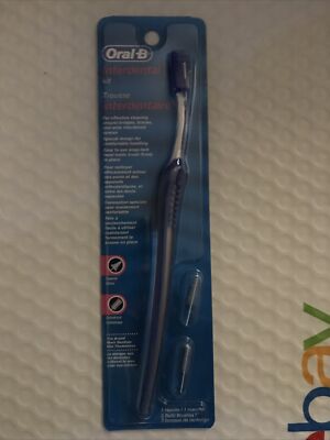Oral-B Interdental Kit ~ Handle with Two Refill Brushes ~ Tapered ...