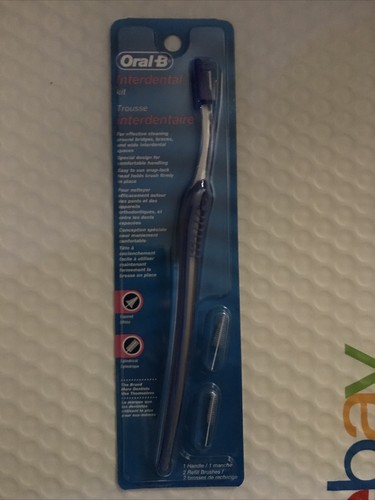 Oral-B Interdental Kit ~ Handle with Two Refill Brushes ~ Tapered ...