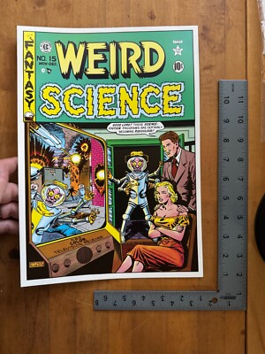 #15 Nov 1950 Fantasy Weird Science Comic Book Cover Repro for Framing ...