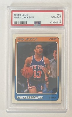 1988-89 Fleer Mark Jackson #82 PSA 10 GEM Mint RC Rookie New York ...