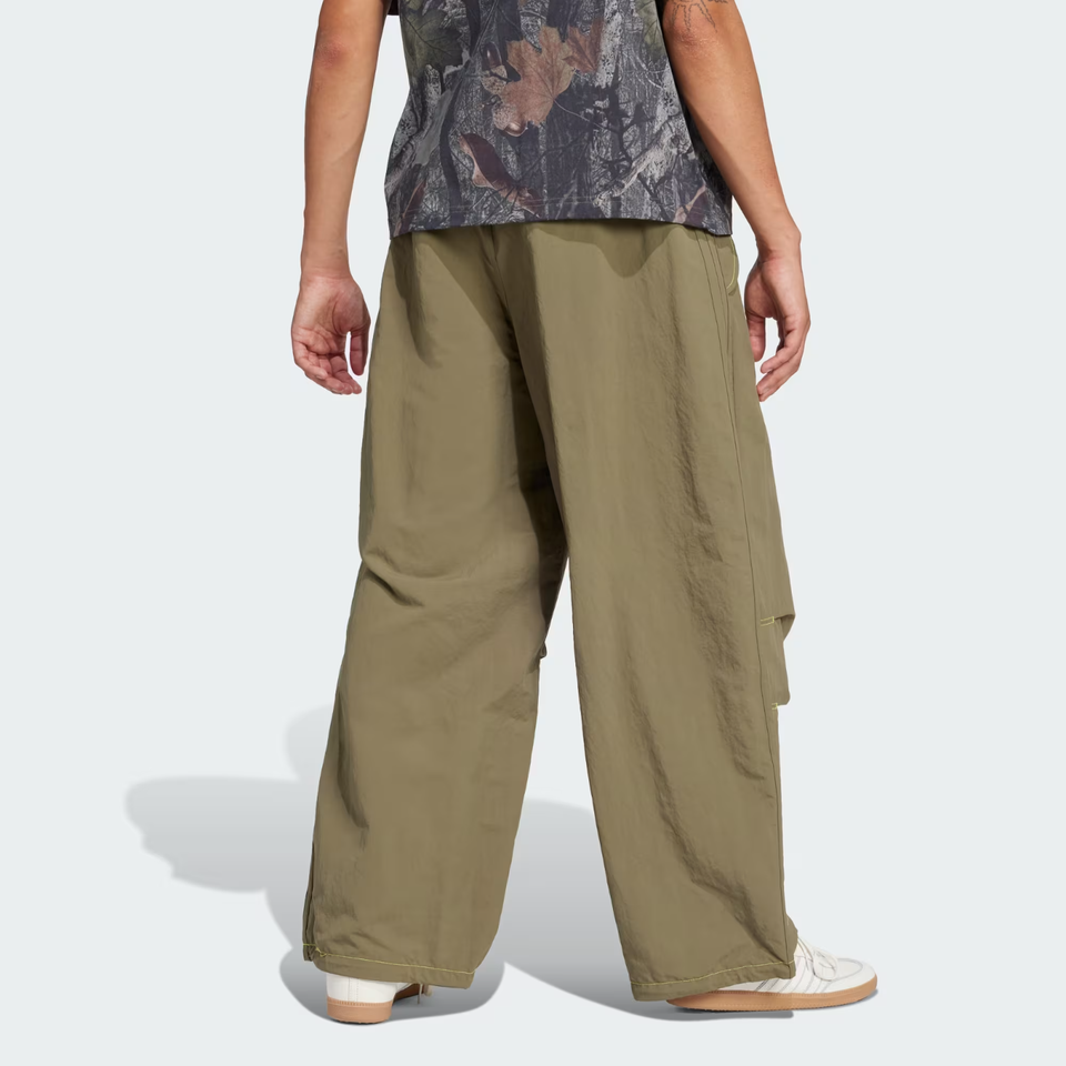 Adidas Originals Mens Olive Strata Parachute Tracksuit Bottoms Size ...