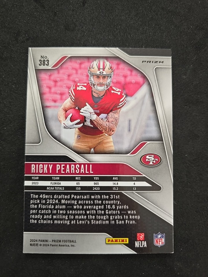 2024 Panini Prizm - Rookies Ricky Pearsall #383 Green Wave Prizm (RC ...