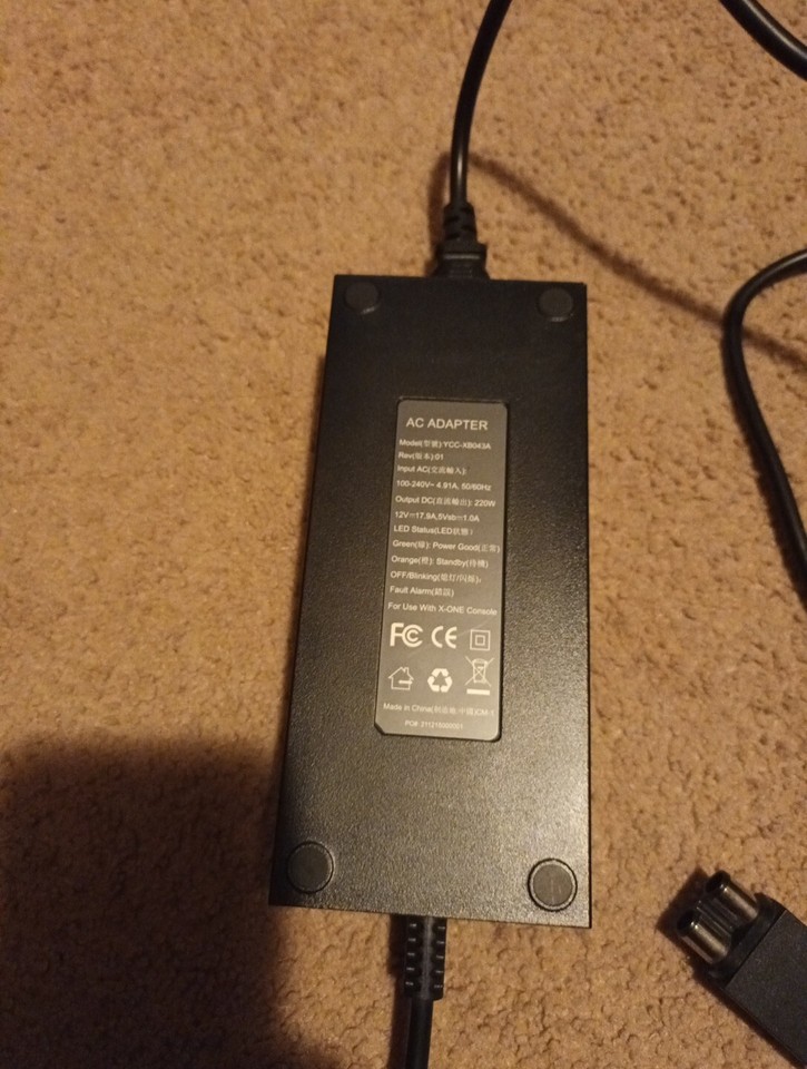 OFFICIAL MICROSOFT Xbox One Power Supply AC Adapter. | eBay