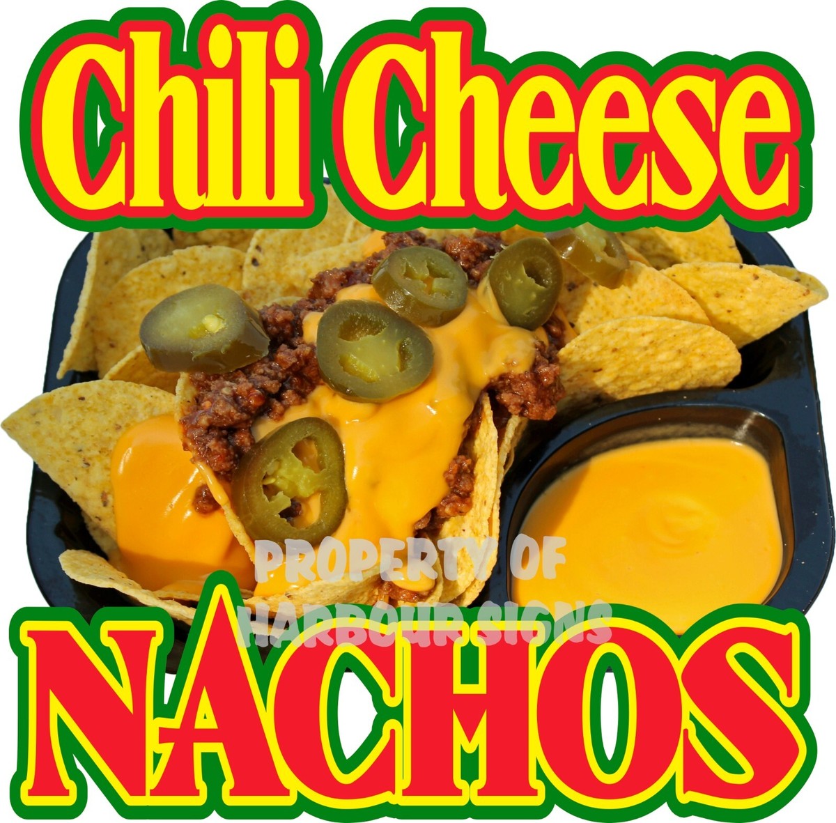 Jalapeno Chili Cheese Nachos Chili Cheese Nachos DECAL Concession Food