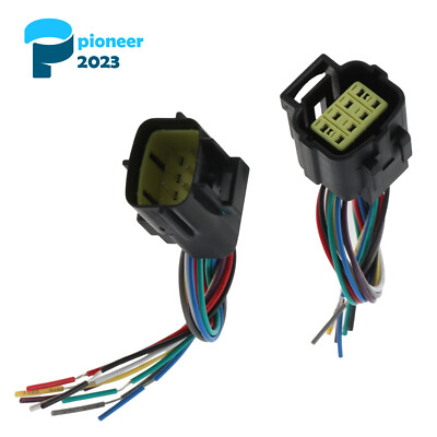 Waterproof 8 Pin Electrical 1.8mm Wire Connector Plug 6" Assembled for ...